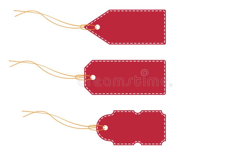 Thread Sale Tag Label Price Stock Vector - Illustration of note ...