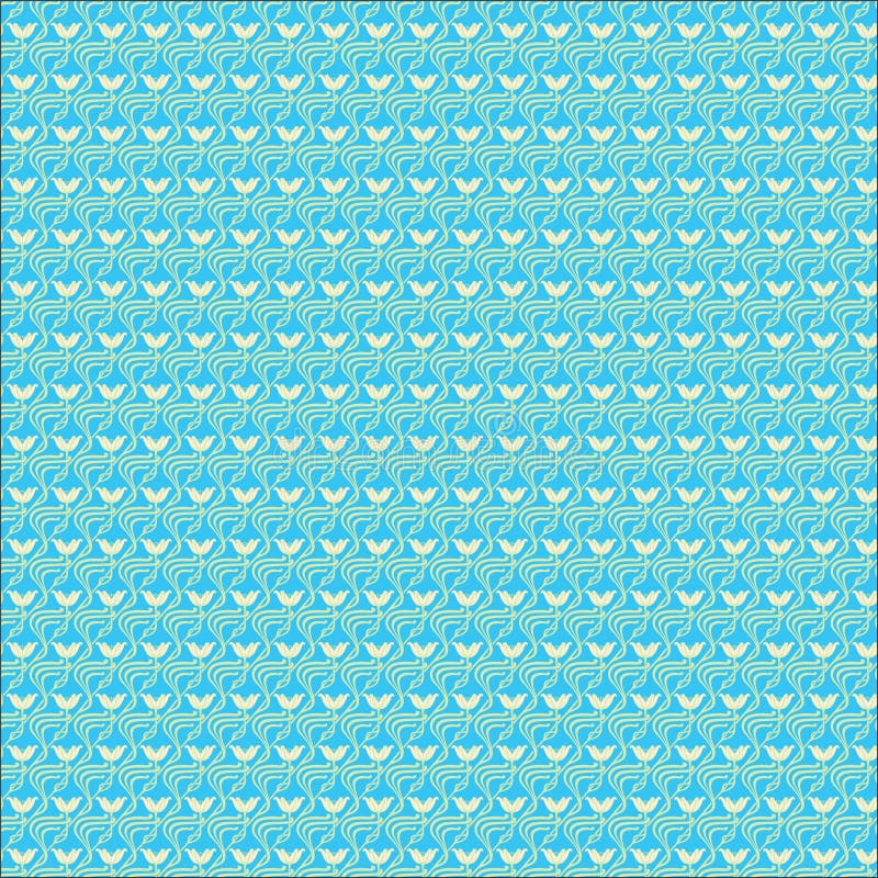 Textile Design Pattern in Blue Colors Stock Illustration - Illustration ...