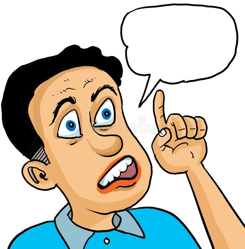 Cartoon a Shouting Boy with a Blank Bubble Speech Stock Vector ...