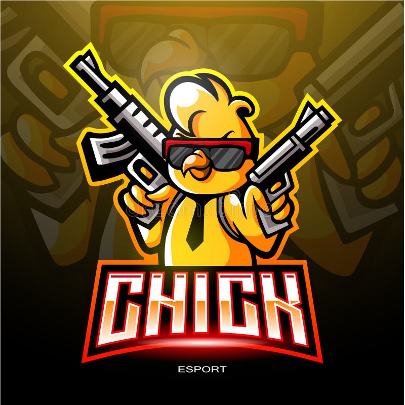Chicks Esport Logo Mascot Design Stock Vector - Illustration of mascot ...