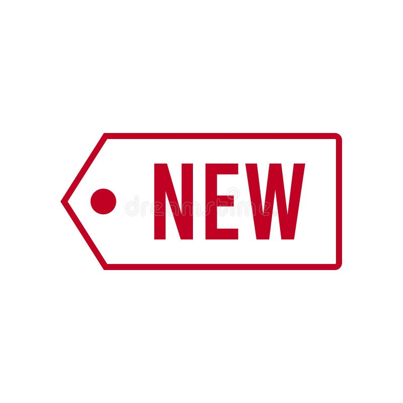 New Label Icon Vector Illustration Stock Vector - Illustration of ...
