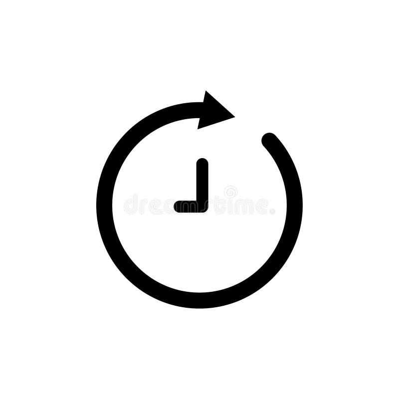 Refresh Time Icon. Design Template Vector Stock Vector - Illustration ...
