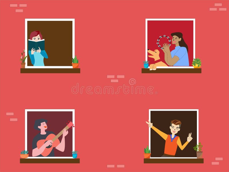 Divided People Vector Illustration. Social Separation Tiny Persons Concept. Stock Vector ...