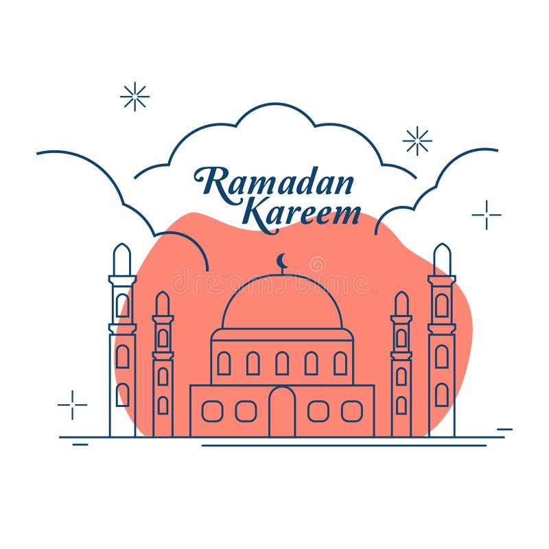 Ramadan Kareem Flat Design, Colorful Ramadan Kareem Design Stock Vector ...