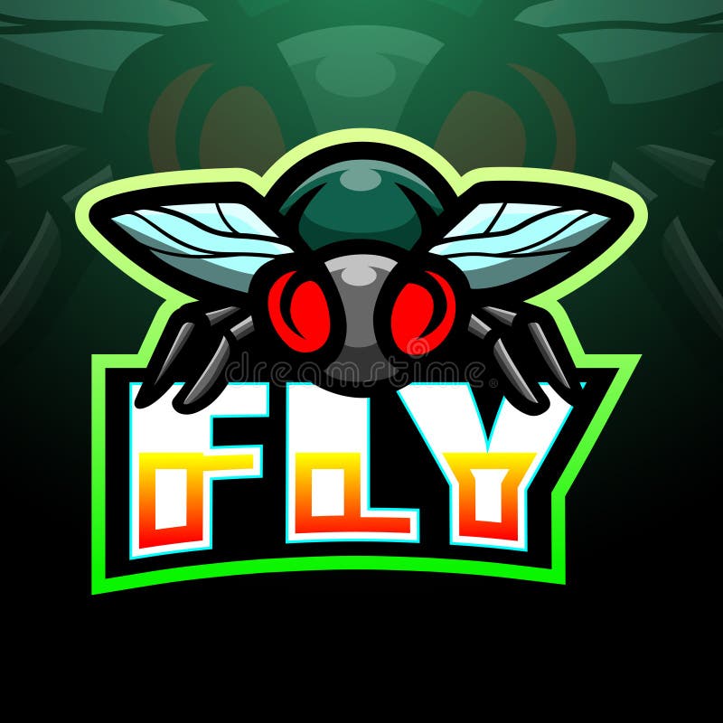Fly Mascot Esport Logo Design Stock Vector - Illustration of logo, buzz ...