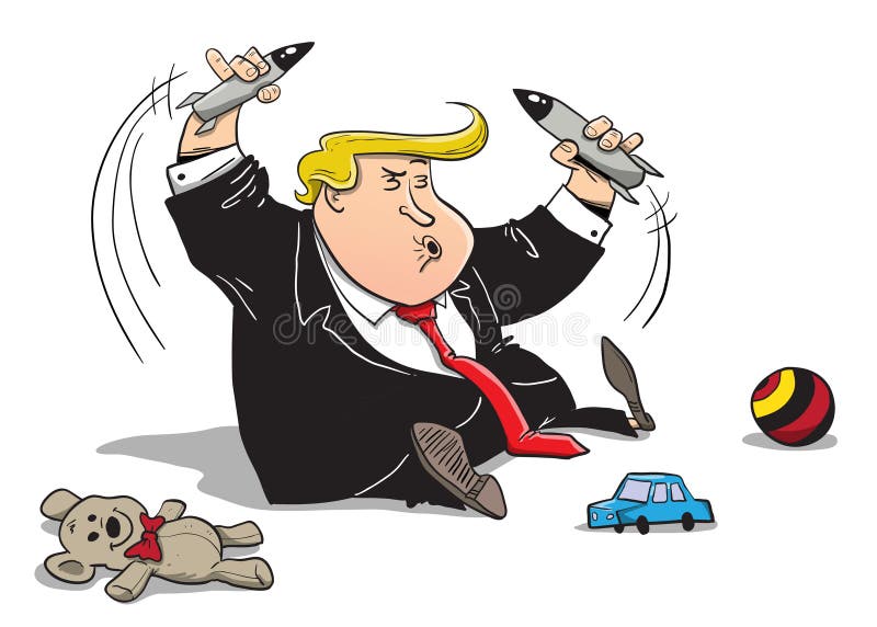 American President Playing with Toys and Atomic Bombs Editorial Stock ...