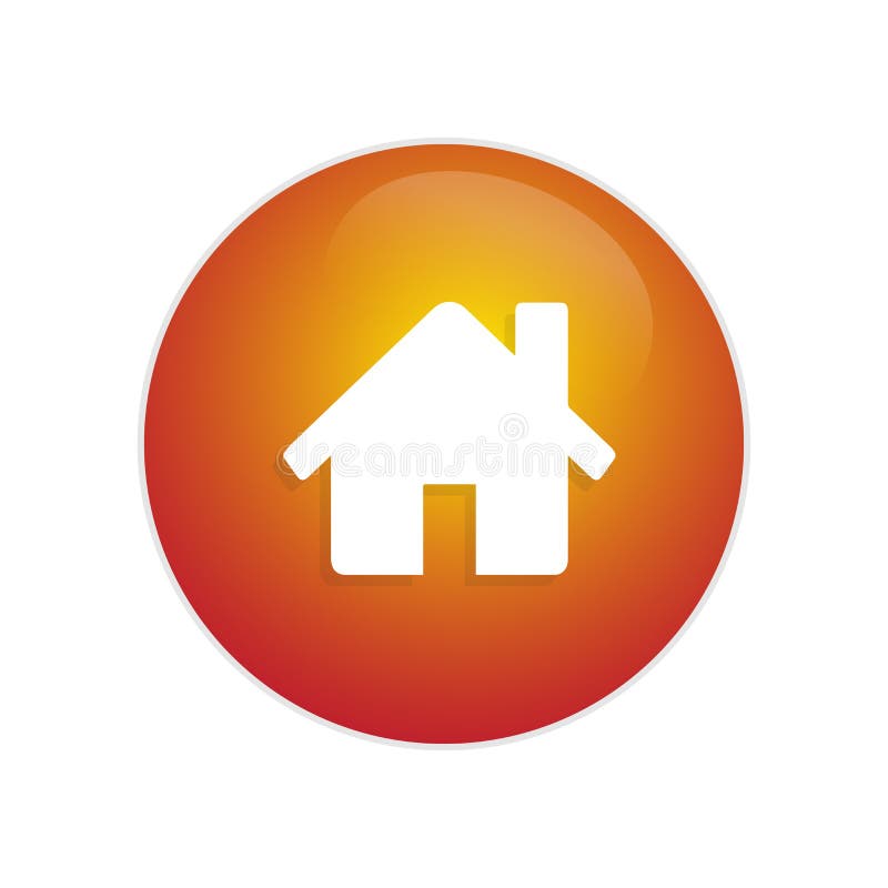 Home button. stock vector. Illustration of estate, browser - 181787122