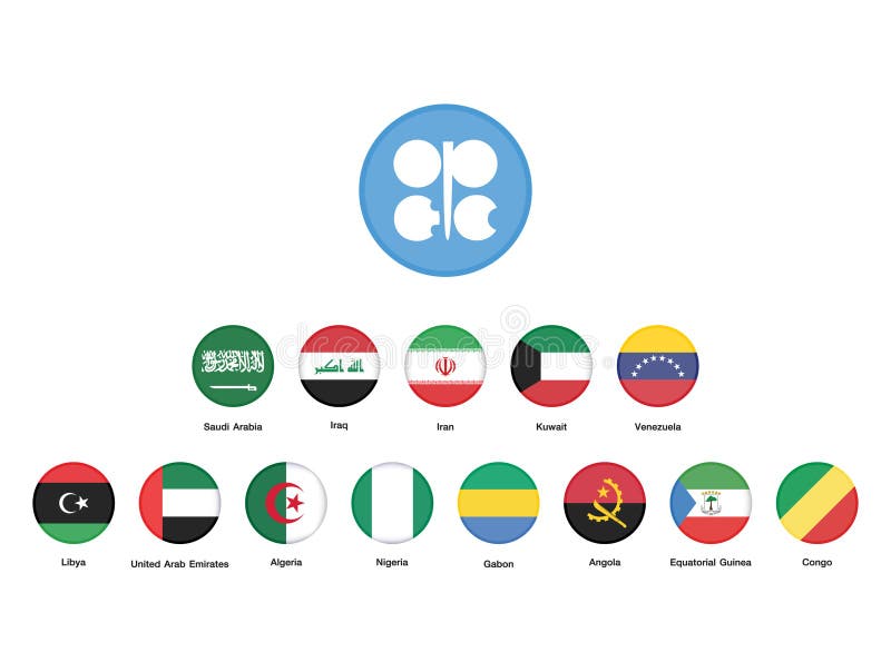 OPEC Members Countries National Flags. OPEC Members Countries Flags ...
