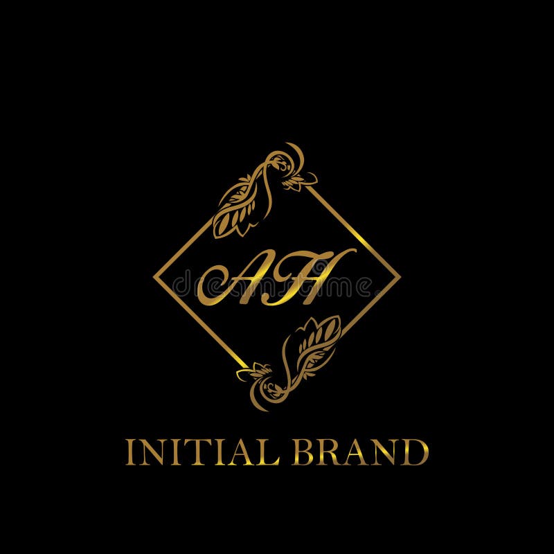 AH Initial Wedding Logo Template Vector Stock Vector - Illustration of ...
