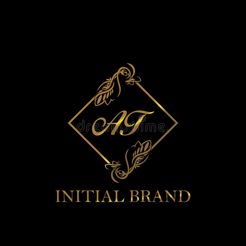 At Initial Wedding Logo Template Vector Stock Vector - Illustration of ...