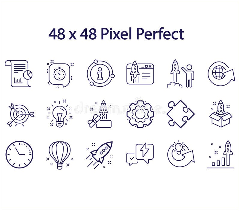 48 X 48 Icon Set Business Vector Background Stock Illustration ...