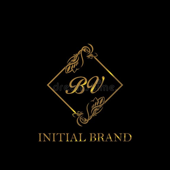 BV Initial Wedding Logo Template Vector Stock Vector - Illustration of ...
