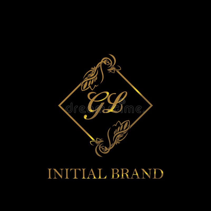 GL Initial Wedding Logo Template Vector Stock Vector - Illustration of ...