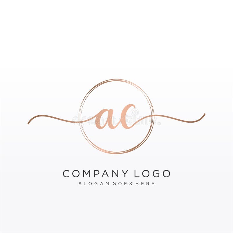 AC Beauty Vector Initial Logo, Handwriting Logo Of Initial Signature ...