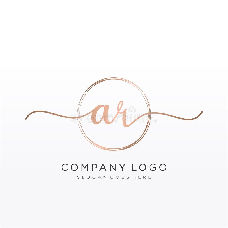 A R AR Initial Logo Signature Vector. Handwriting Concept Logo. Stock ...