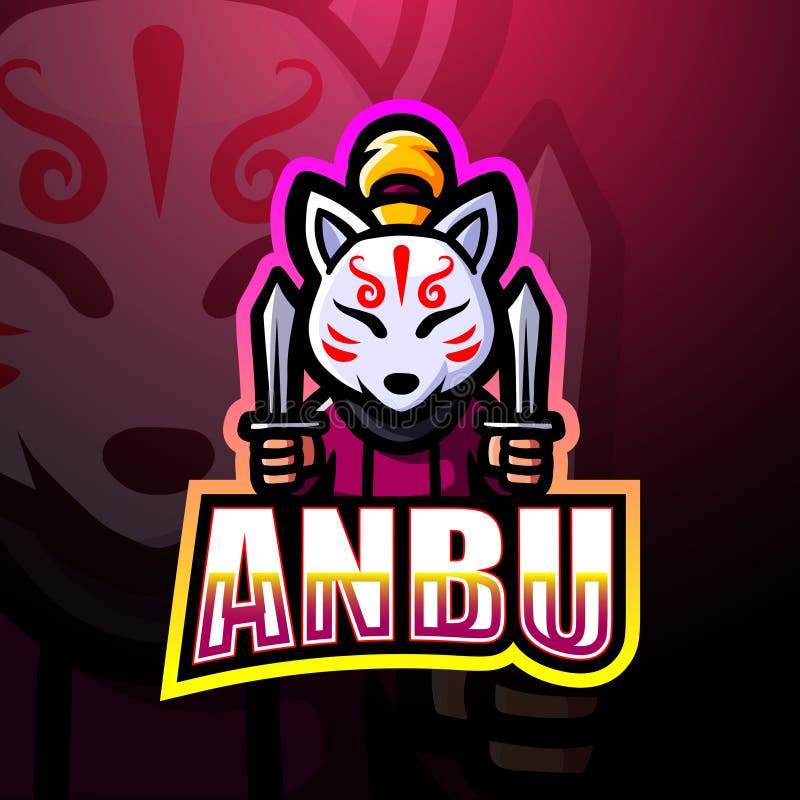 Anbu Mascot Esport Logo Design Stock Vector - Illustration of head ...