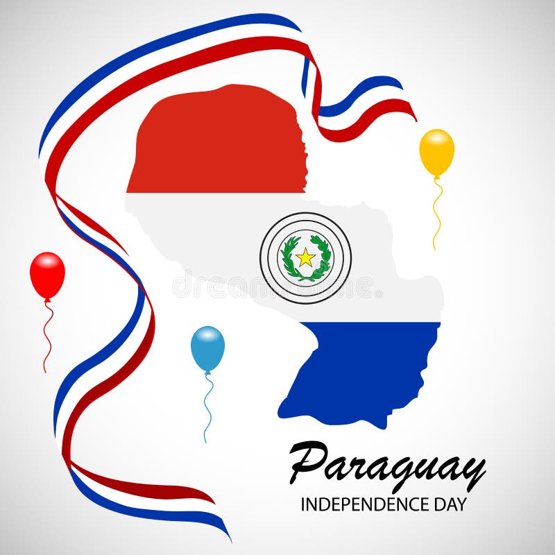 Paraguay Independence Day stock illustration. Illustration of ...