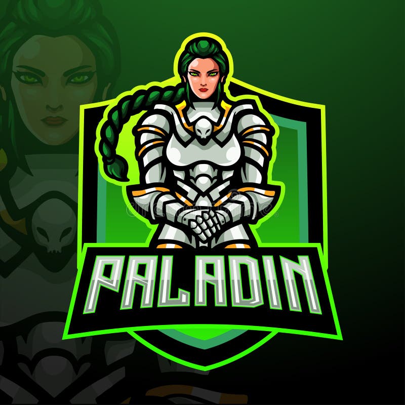 Paladin Esport Mascot Logo Design Stock Vector - Illustration of ...