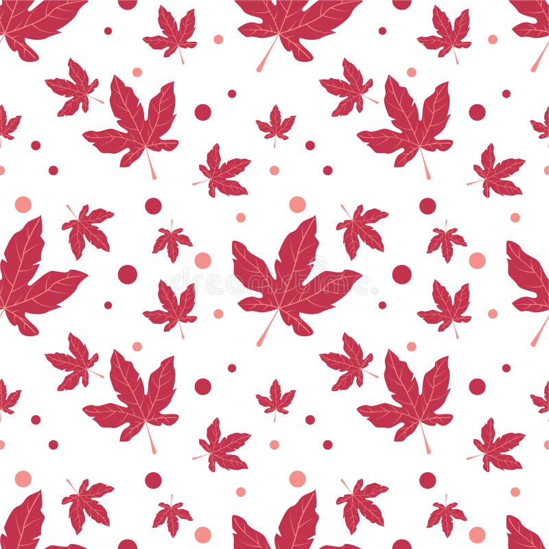 Cool Maple Leaf Seamless Pattern, Autumn Seamless Pattern Stock Vector ...