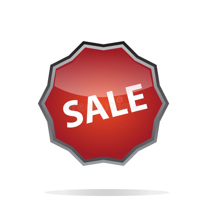 Sale Tag Sign Symbol 3D Style Editable Vector Stock Illustration ...