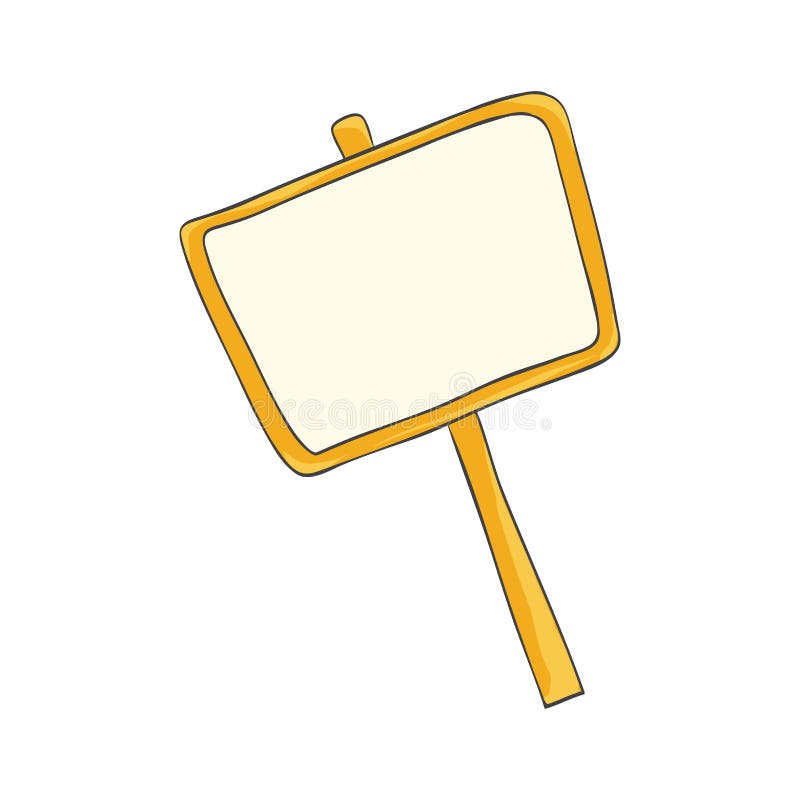 Cartoon notice board stock vector. Illustration of metaphor - 6453353