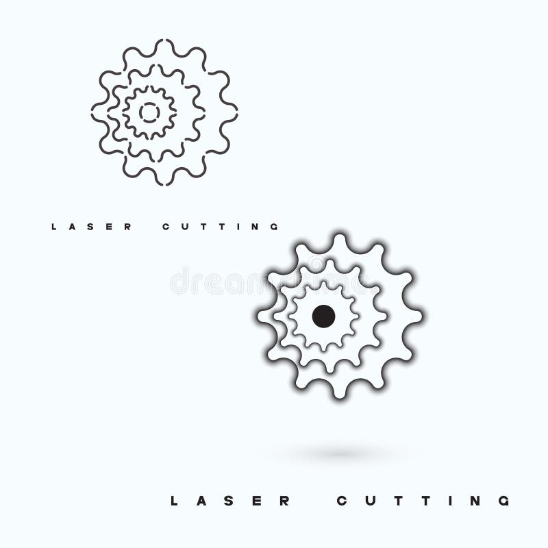 Illustration Consisting of an Object Cut into Pieces Using Laser ...