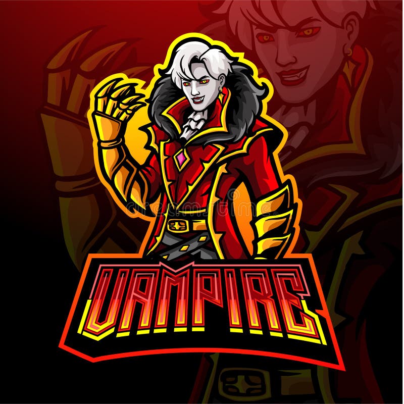 Vampire Esport Logo Mascot Design. Stock Vector - Illustration of ...