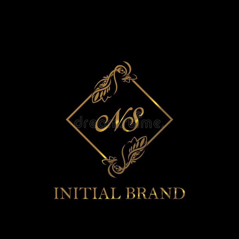 NS Initial Wedding Logo Template Vector Stock Vector - Illustration of ...