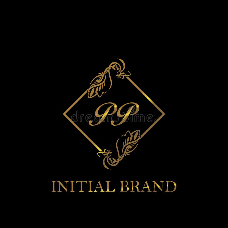 PP Initial Wedding Logo Template Vector Stock Vector - Illustration of ...