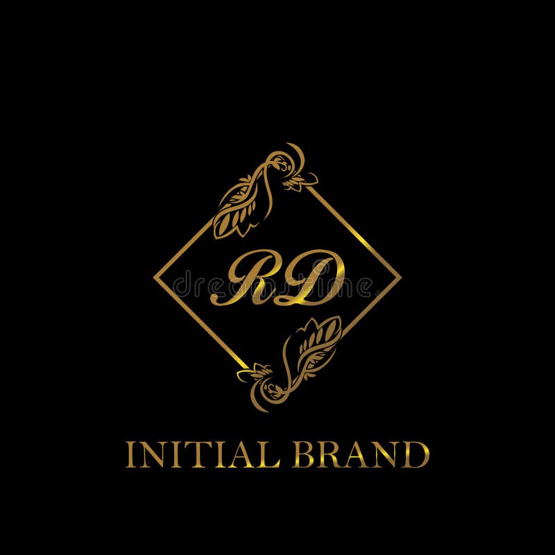 RD Initial Wedding Logo Template Vector Stock Vector - Illustration of ...