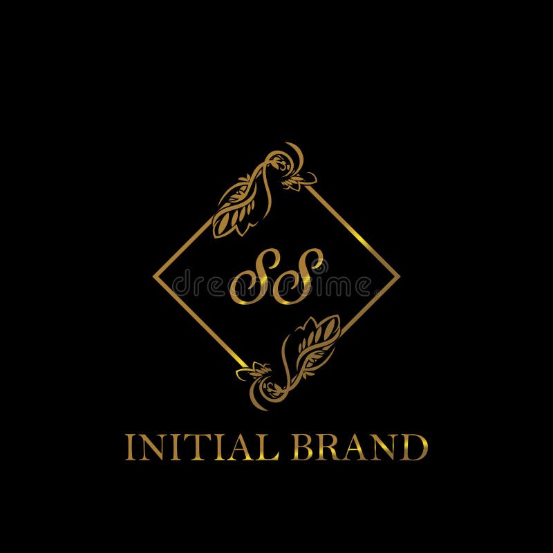 SS Initial Wedding Logo Template Vector Stock Vector - Illustration of ...
