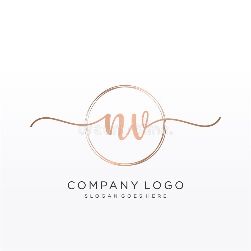 By Initial Handwriting Logo with Circle Stock Vector - Illustration of ...