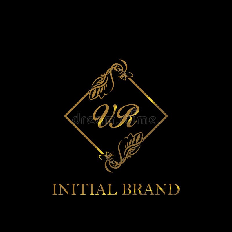 VR Initial Wedding Logo Template Vector Stock Vector - Illustration of ...