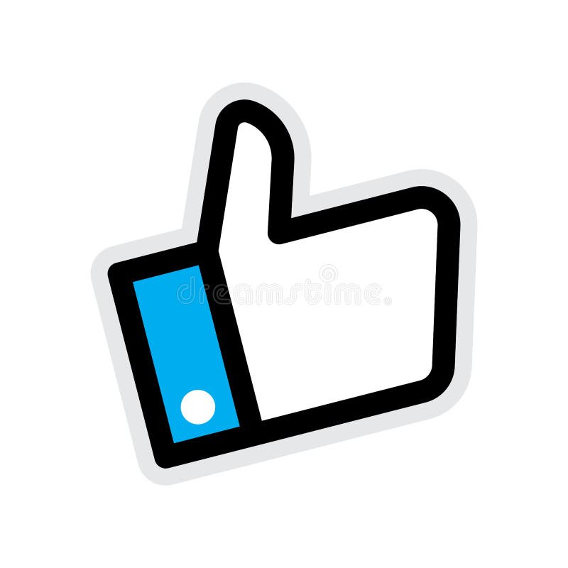 Like Symbol. Design Template Stock Illustration - Illustration of flat ...