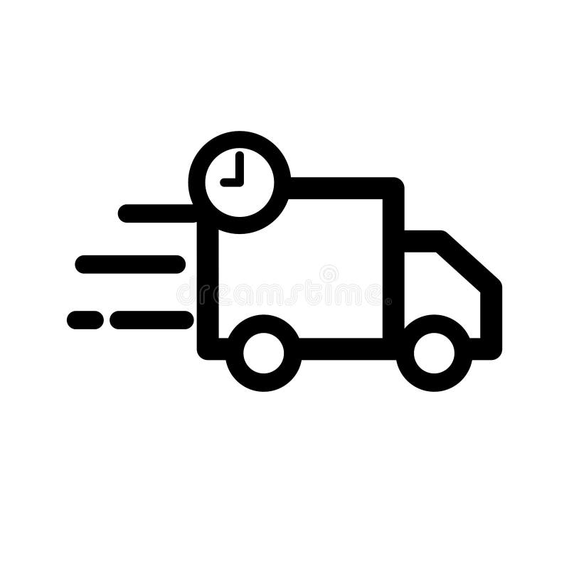 Delivery on Time Symbol. Design Vector Stock Vector - Illustration of ...