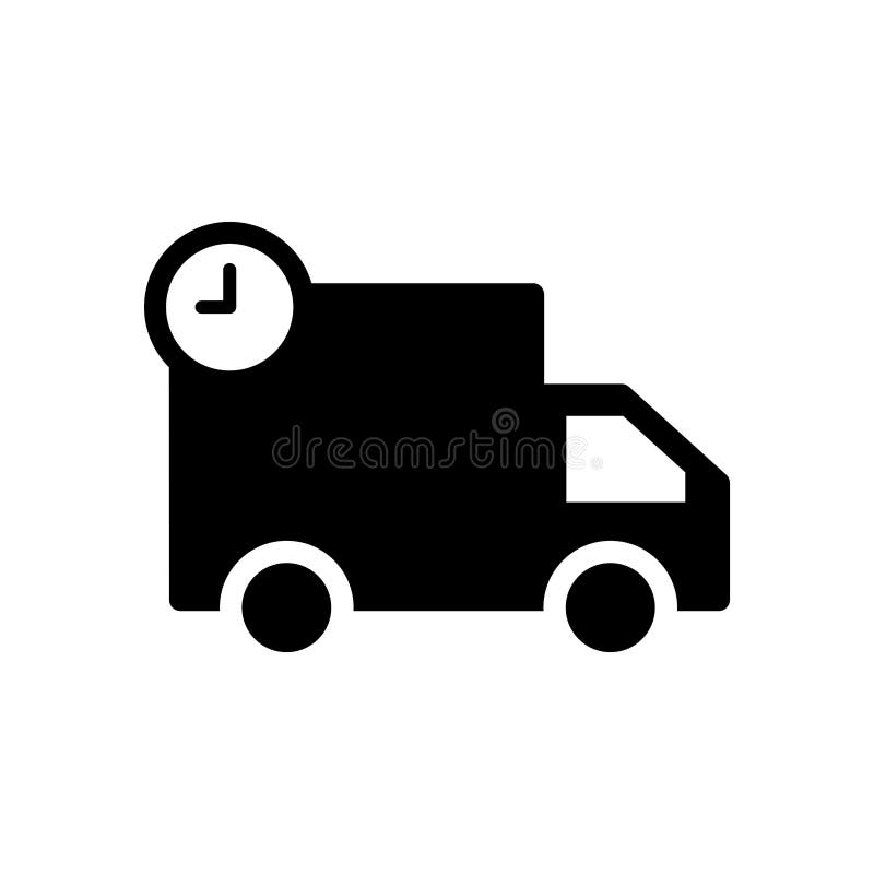 Delivery Time Truck Icon. Editable Line Vector. Stock Vector ... Delivery Time Truck Icon. Editable Line Vector. Stock Vector ...