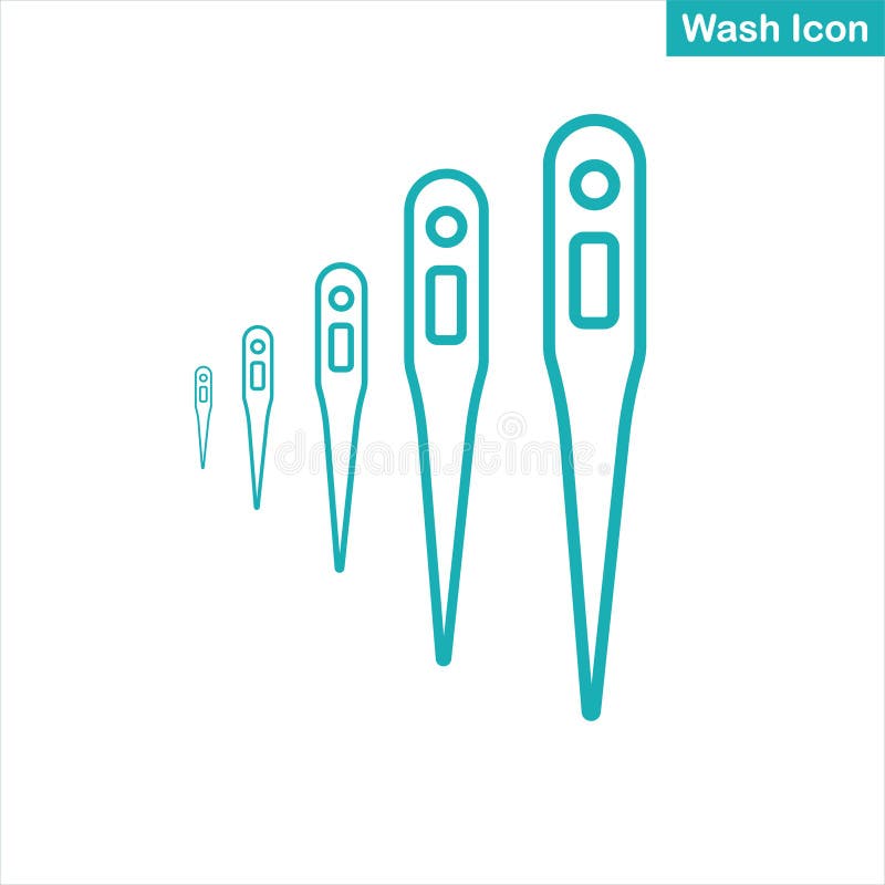 Thermometer Icon Set Vector Illustration Background Stock Vector ...