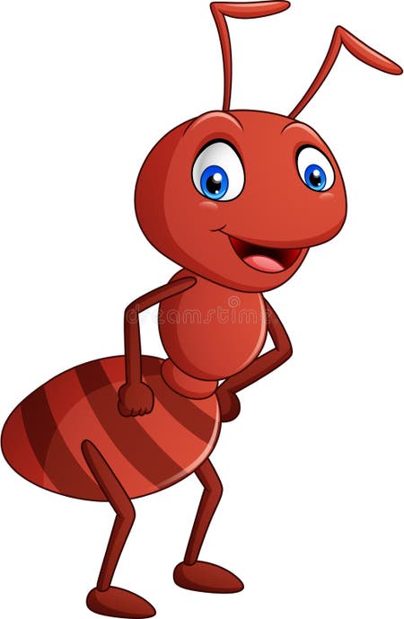 Cute ant cartoon. stock vector. Illustration of feeler - 182562401