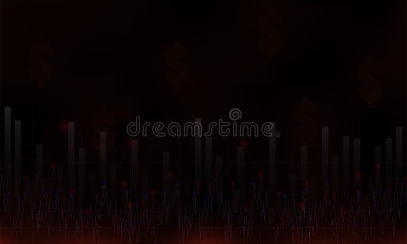 Financial Crisis Graph. Shares Fall Down. Economy Fallout. Vector ...