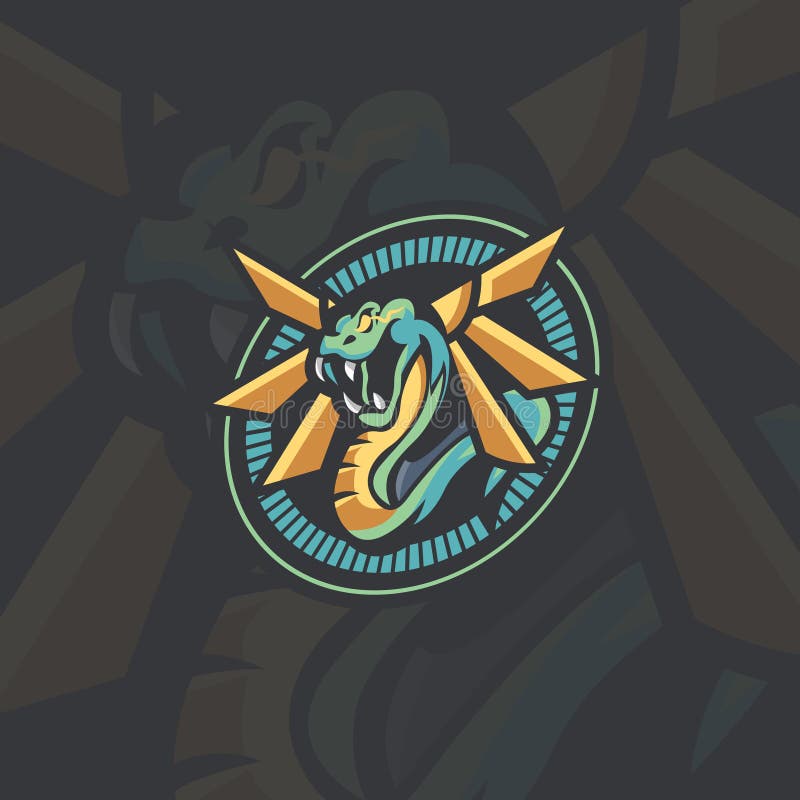 Illustration Vector Esport Lion Rangers Logo Design Template. Stock ...