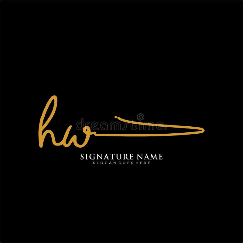 Hw Signature Stock Illustrations – 269 Hw Signature Stock Illustrations ...