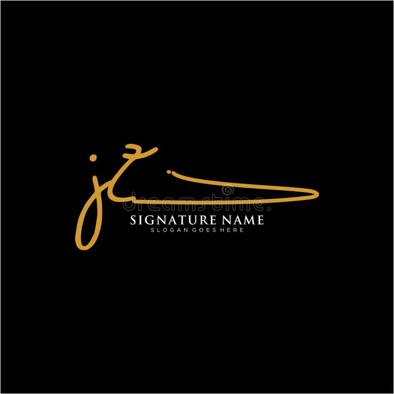 Letter JZ Signature Logo Template Vector Stock Vector - Illustration of ...