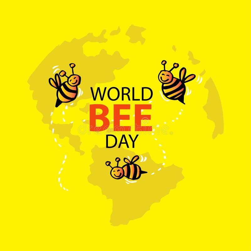 International Bee Day. Bee Day Typography Stock Illustration ...