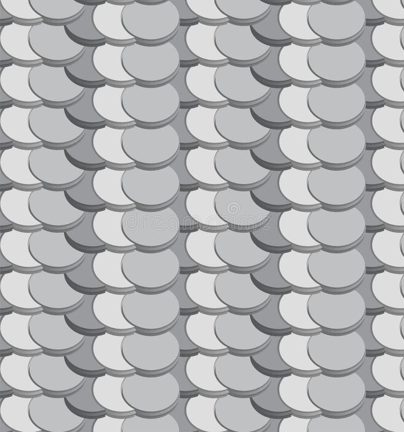 3d Tiles Texture with Grey Circle Elements Stock Illustration ...
