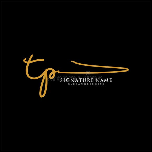 Letter TP Signature Logo Template Vector Stock Vector - Illustration of ...