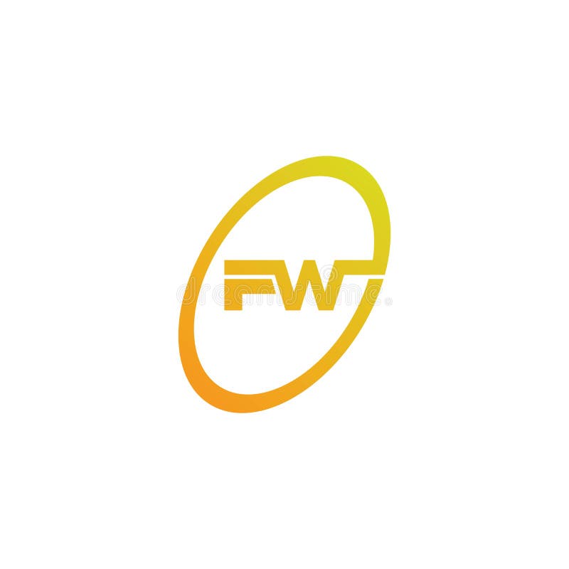 Initial Letter Fw Logo or Wf Logo Vector Design Template Stock ...