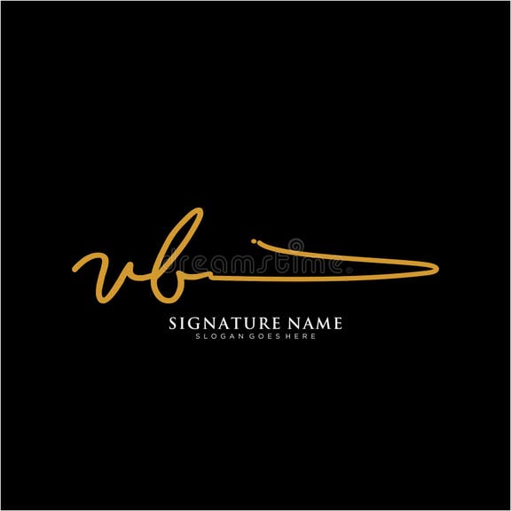Letter UB Signature Logo Template Vector Stock Vector - Illustration of ...