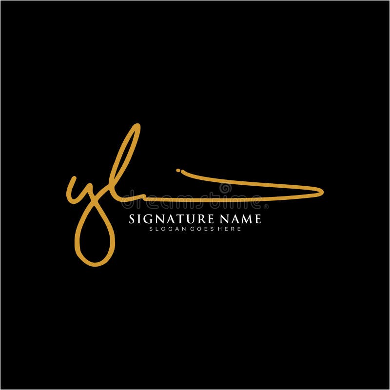 YL Signature Logo Template Vector Stock Vector - Illustration of design ...