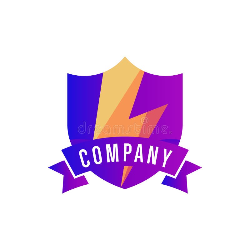 Lightning Shield Vector Logo Design Template Stock Vector ...