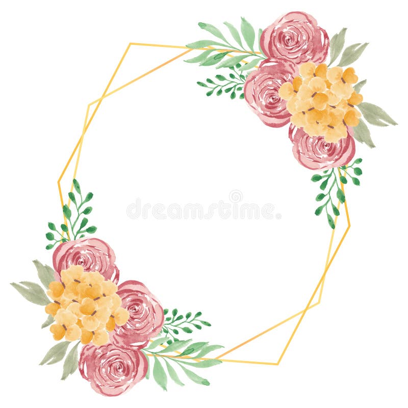 Rustic Wedding Invitation Card with Rose Flower Bouquet Stock ...